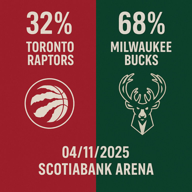 Pronóstico Toronto Raptors vs Milwaukee Bucks – NBA 04/11/2025